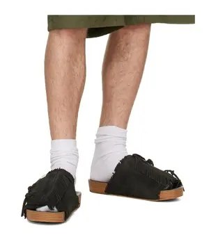 Visvim Christo Shaman Folk Fringed Mules