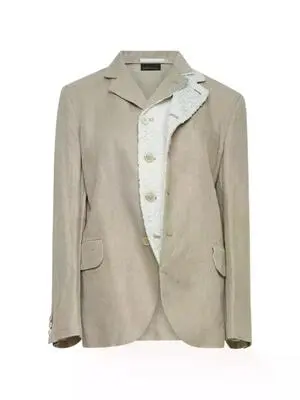 Comme Des Garçons Lace-panelled Blazer