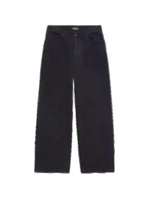Balenciaga Wide Leg Jeans - Black