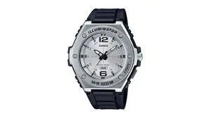 Casio Sport Watch With White Dial - Rubber