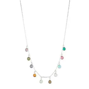 LATELITA Florence Multi-stone Sterling Necklace - Silver