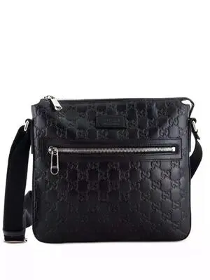 Gucci Signature Zip Messenger Bag