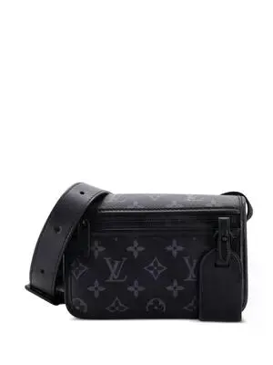 LOUIS VUITTON Bosphore Wearable Wallet Monogram Eclipse Canvas Shoulder Bag - Black
