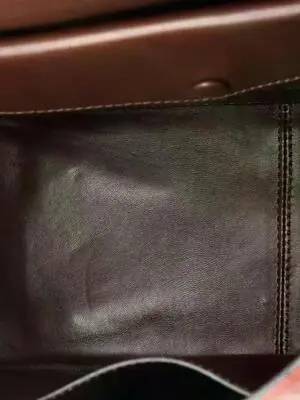 Versace Virtus Top Handle Bag Leather Medium Satchel
