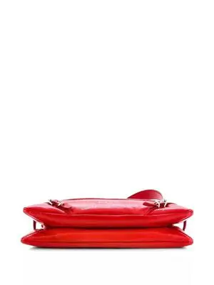 Givenchy Voyou Flap Bag Patent Small Shoulder Bag - Red