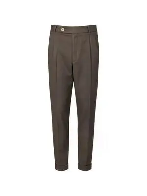 GTA Pleated Front Turned-up Trousers