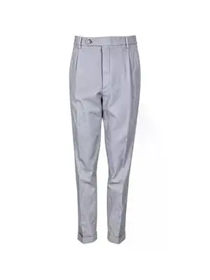 GTA Pleated Herringbone-pattern Trousers
