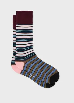 Paul Smith Striped Crew Socks