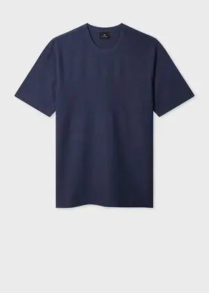 Paul Smith Washed Navy Textured Stripe T-shirt