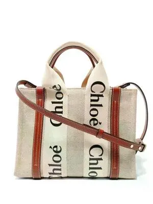 Chloé Woody Shoulder Bag - Neutrals