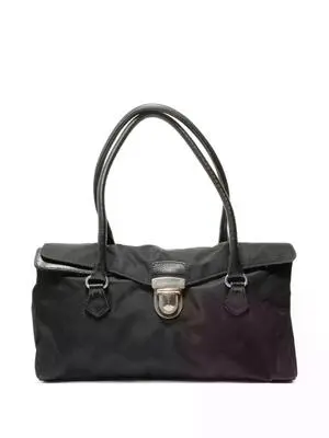 Prada Logo Plaque Shoulder Bag