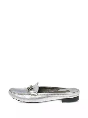 FERRAGAMO Gancini Leather Mules