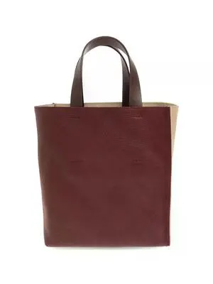 Marni Mini Museo Logo Print Tote Bag - Neutrals