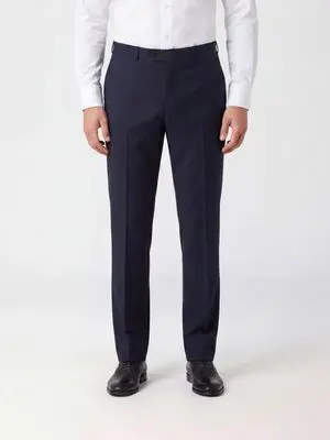 SUNFLOWER Slim Fit Virgin Wool Tailored Trousers - Black