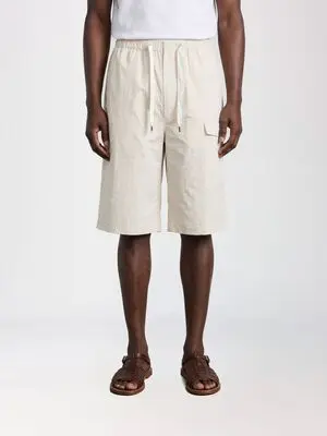 LEMAIRE Knee-length Cotton Cargo Shorts With Drawstring Waist - Grey