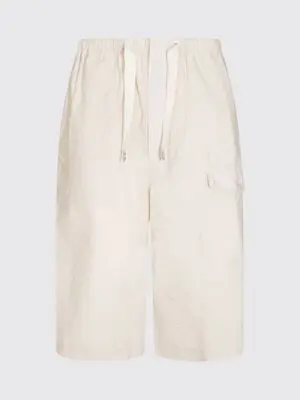 LEMAIRE Knee-length Cotton Cargo Shorts With Drawstring Waist - Grey