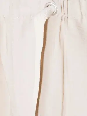 LEMAIRE Knee-length Cotton Cargo Shorts With Drawstring Waist - Grey