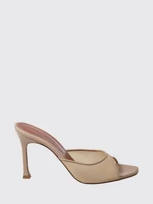 Amina Muaddi Heeled Sandal - Beige