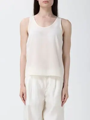 Pinko Sleeveless Silk Top - White