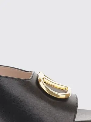 Valentino Garavani Vlogo Signature Leather Mules - Black