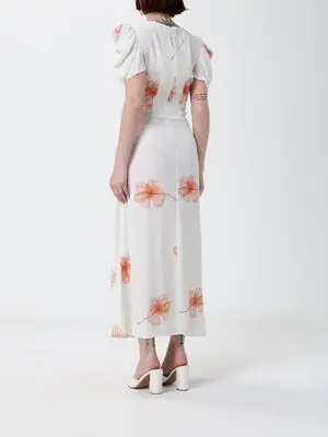 MAR DE MARGARITAS Floral Print Viscose Midi Dress