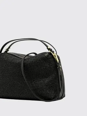 GIANNI CHIARINI Alifa Crochet Raffia And Leather Bag