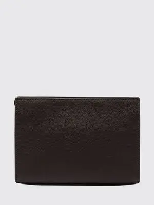 GIANNI CHIARINI Leather Wristlet - Brown