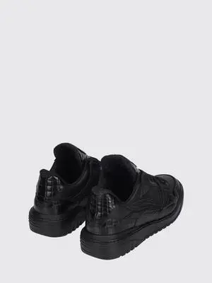 Philipp Plein Leather Sneakers - Black