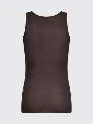 ROBERTO COLLINA Sleeveless Cotton Top - Brown