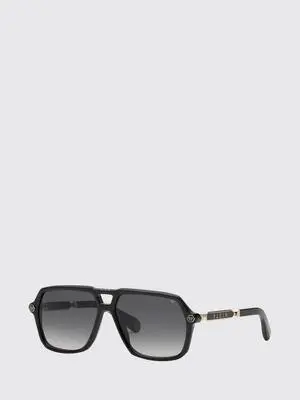 Philipp Plein Acetate Aviator Sunglasses - Black