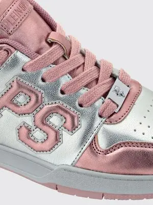 PLEIN SPORT Viper Ii Laminated Leather Sneakers