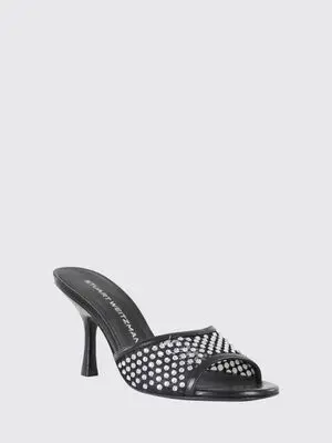 STUART WEITZMAN Embellished Heeled Mules - Black