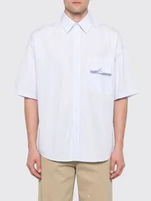MTL STUDIO Striped Cotton Casual Shirt - Blue