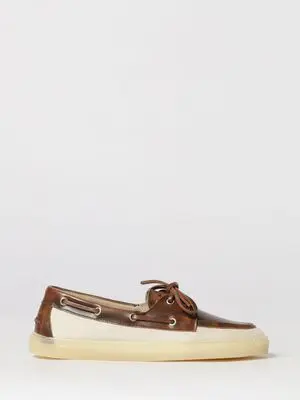 SUMMERY COPENHAGEN Leather And Canvas Loafers