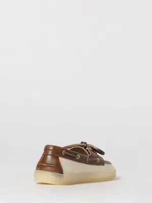 SUMMERY COPENHAGEN Leather And Canvas Loafers