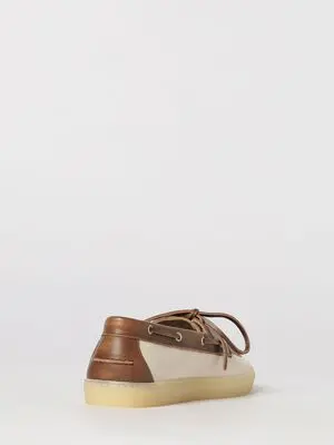 SUMMERY COPENHAGEN Leather And Canvas Loafers