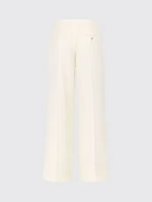 Alberta Ferretti Crêpe Tailored Palazzo Trousers - Ivory