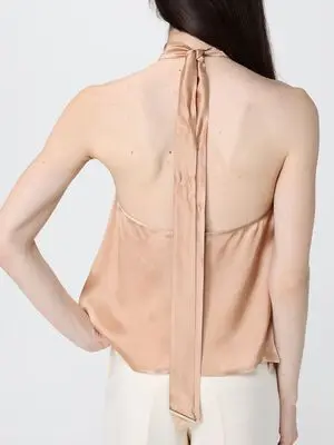 SIMONA CORSELLINI Halter Neck Top - Beige