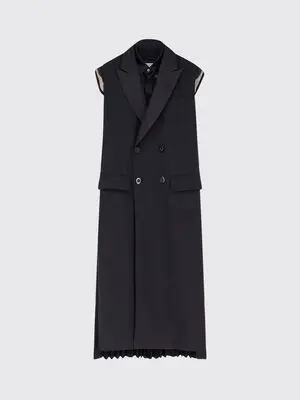 Sacai Double Breasted Wool Blend Vest