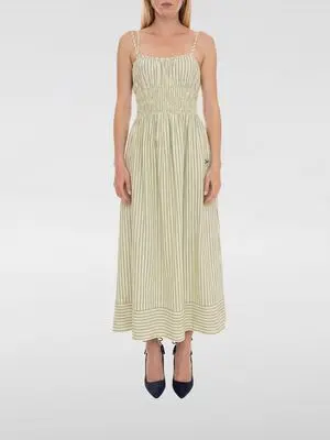 BOSS Striped Midi Dress
