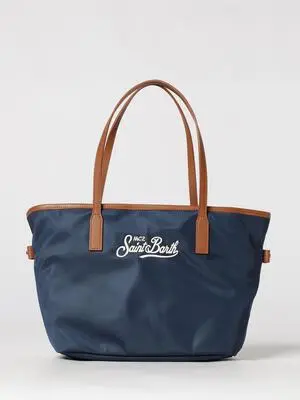 MC2 SAINT BARTH Nylon Tote Bag With Embroidered Logo - Navy