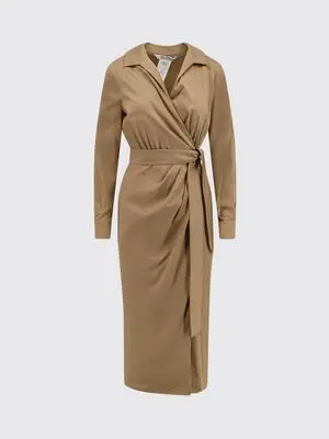 Max Mara Midi Wrap Dress - Sand