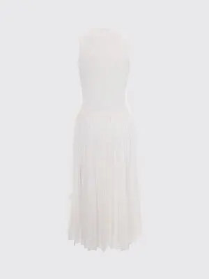 Lacoste Sleeveless V-neck Pleated Dress