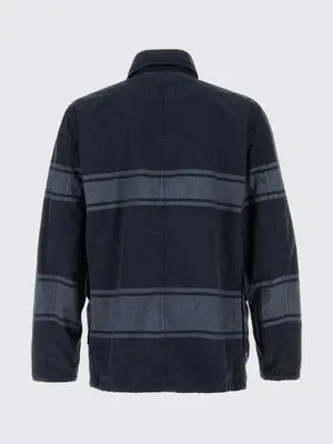 FAY Striped Toggle Jacket - Navy