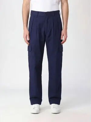 FAMILY FIRST Cotton Cargo Trousers - Blue