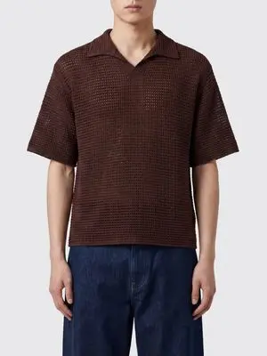 Auralee Color Blocked Polos For Men
