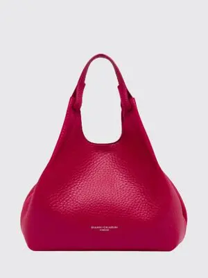GIANNI CHIARINI Dua Hammered Leather Top Handle Bag - Brown