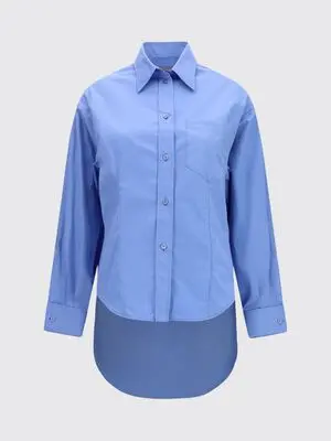 Balenciaga Cotton Casual Shirt - Gnawed Blue