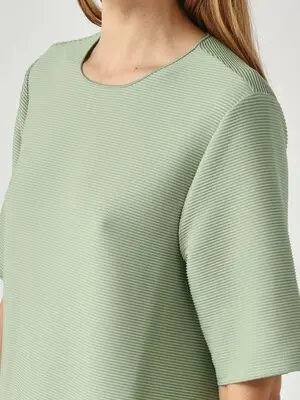 Max Mara Crêpe T-shirt Dress - Green