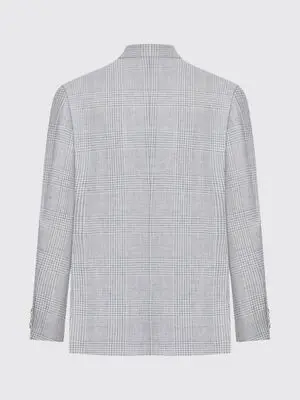 LARDINI Checked Blazer - Blue
